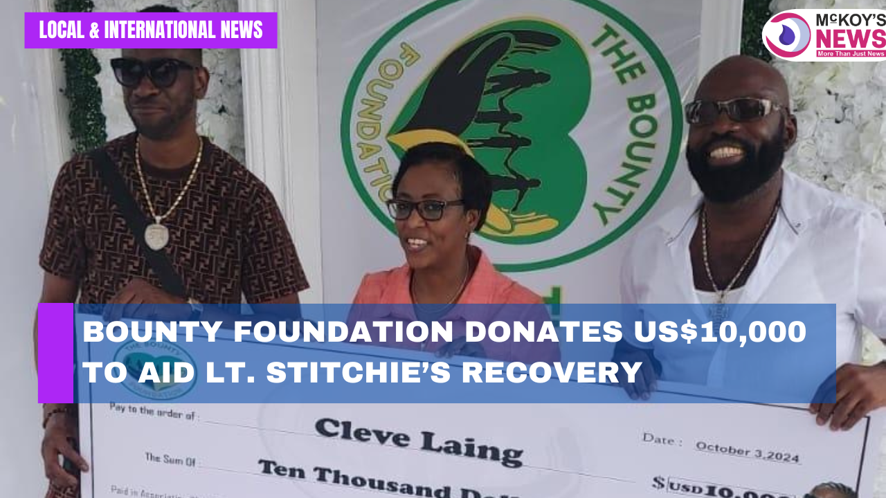 Bounty Foundation Donates US$10,000 to Aid Lt. Stitchie’s Recovery ...