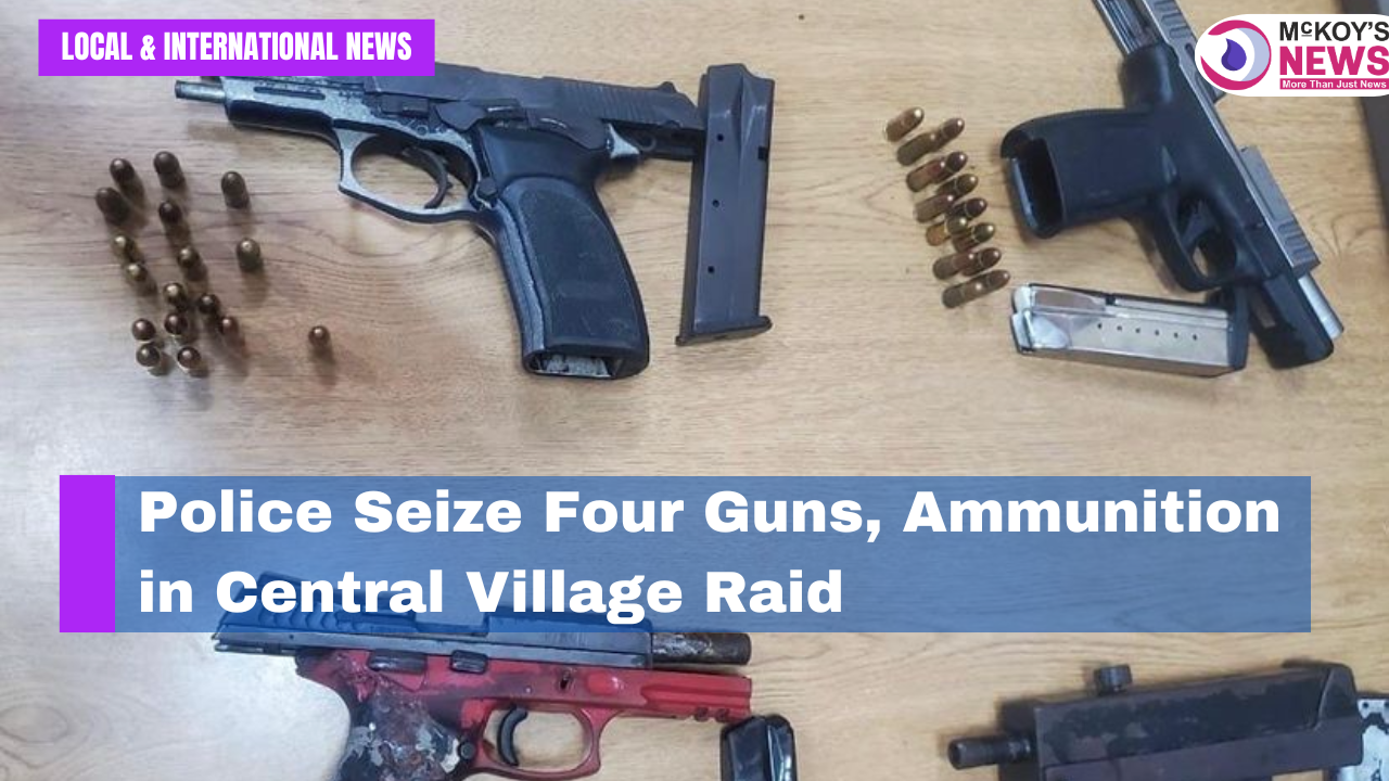 Police Seize Four Guns, Ammunition in Central Village Raid - McKoysNews
