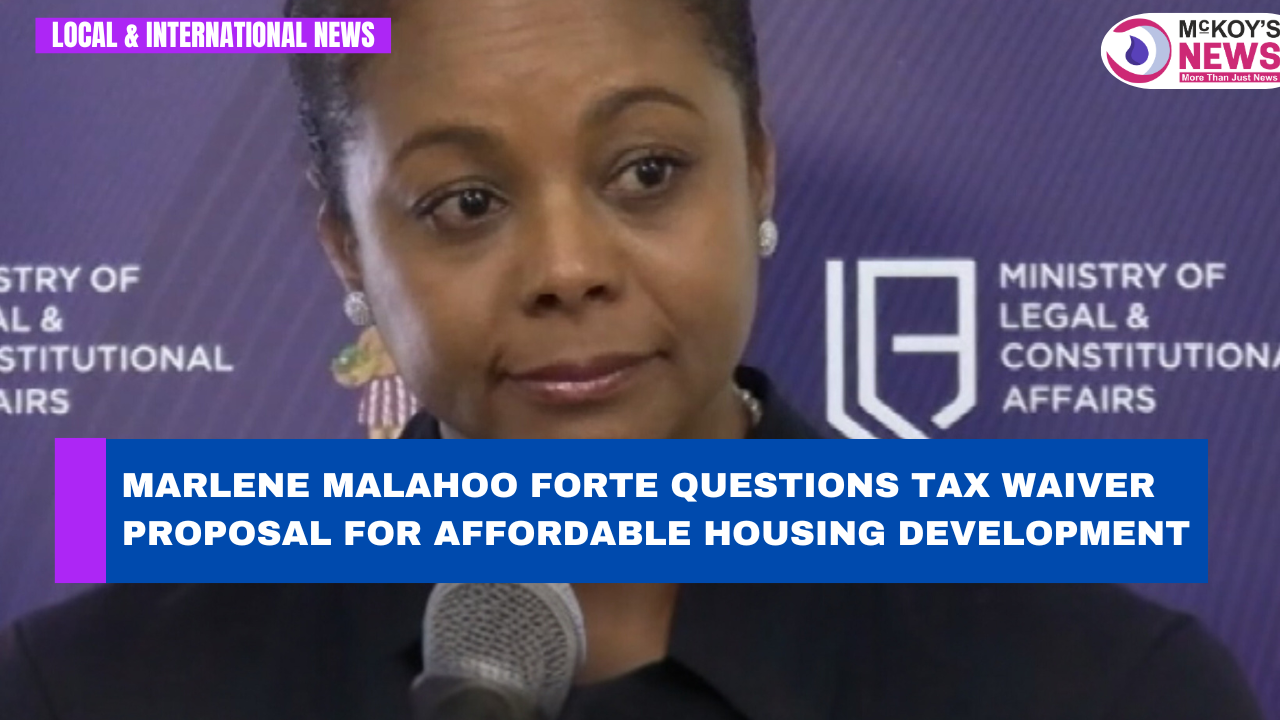 Marlene Malahoo Forte Questions Tax Waiver Proposal for Affordable ...