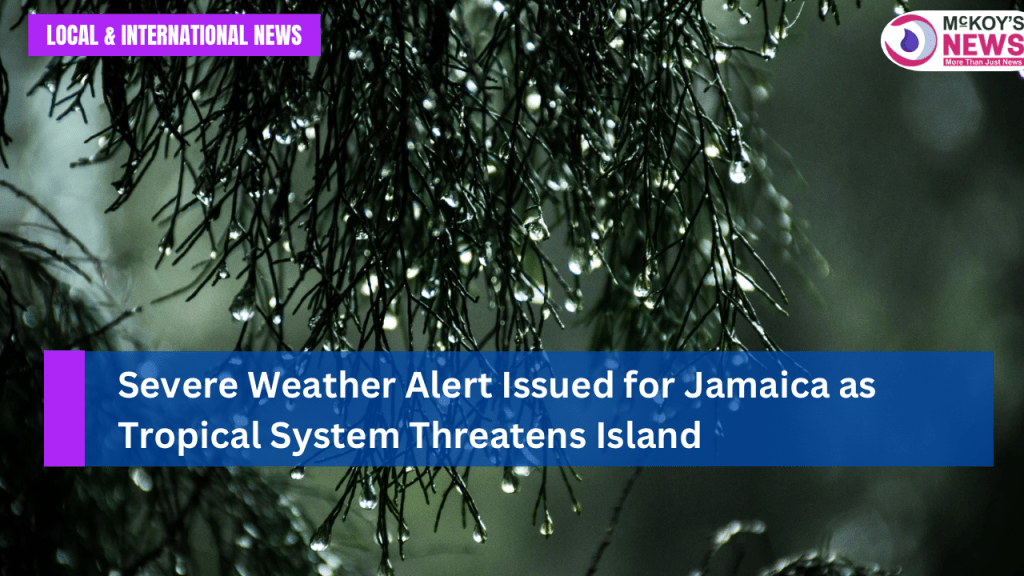 Severe Weather Alert Issued for Jamaica as Tropical System Threatens ...