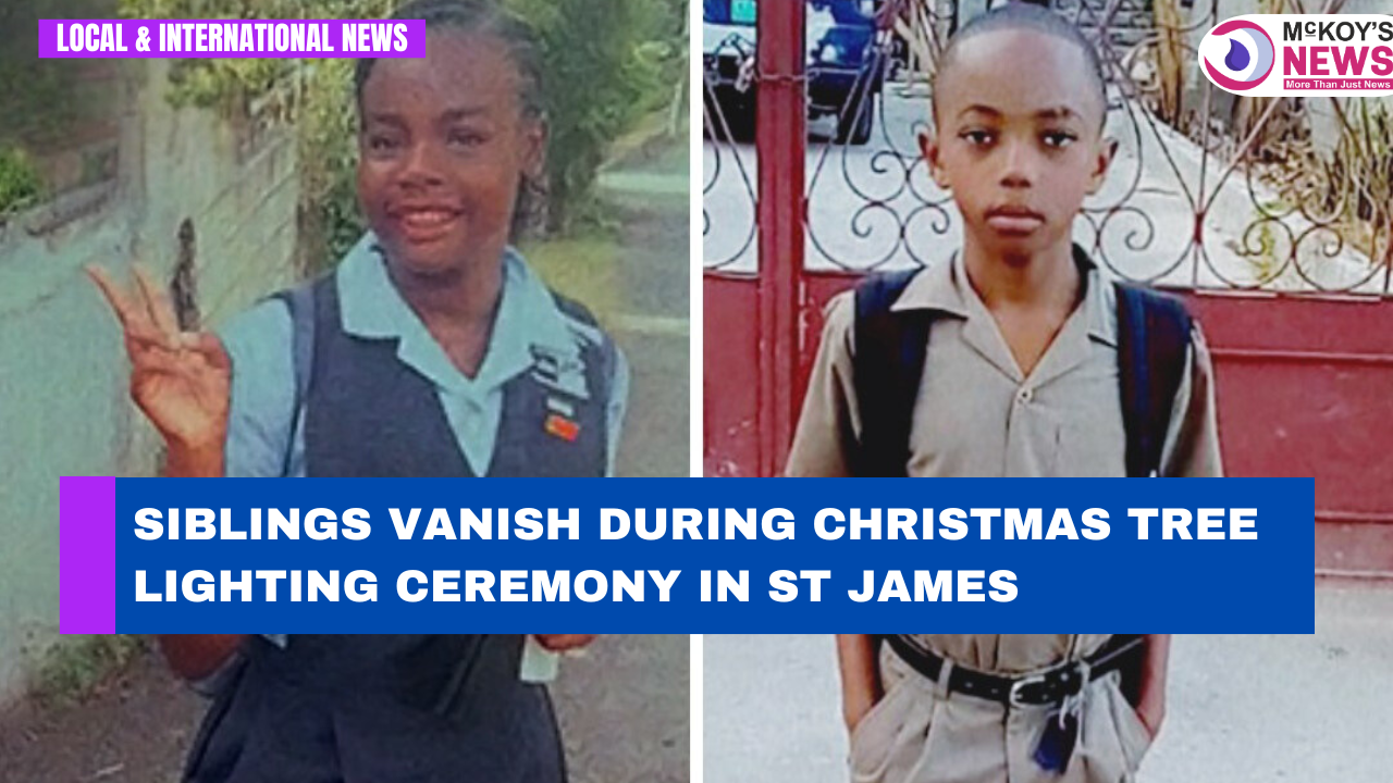 Siblings Vanish During Christmas Tree Lighting Ceremony in St James ...