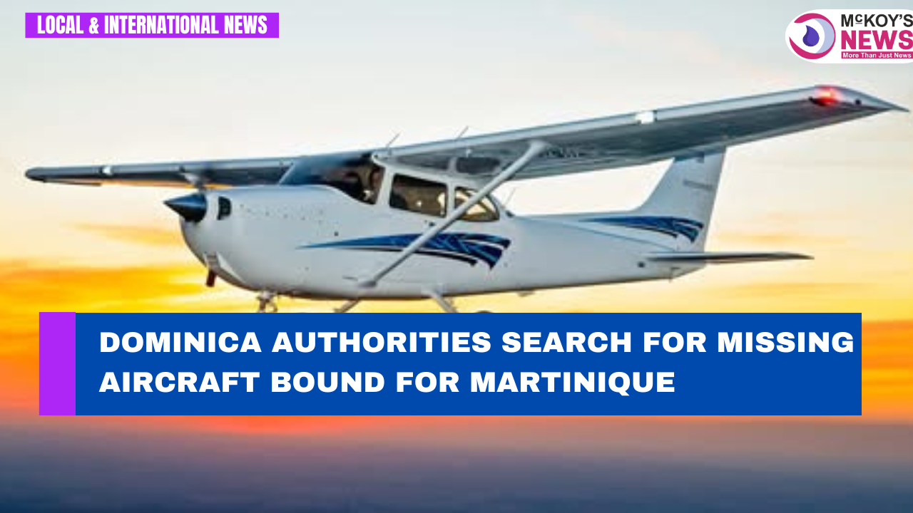Dominica Authorities Search for Missing Aircraft Bound for Martinique ...