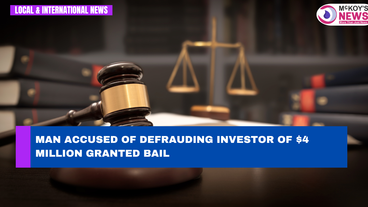 Man Accused of Defrauding Investor of $4 Million Granted Bail - McKoysNews