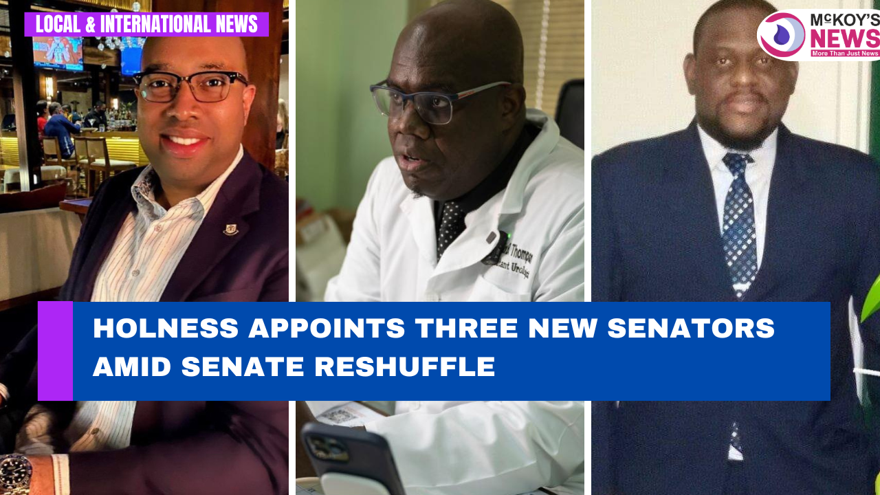 Holness Appoints Three New Senators Amid Senate Reshuffle - McKoysNews