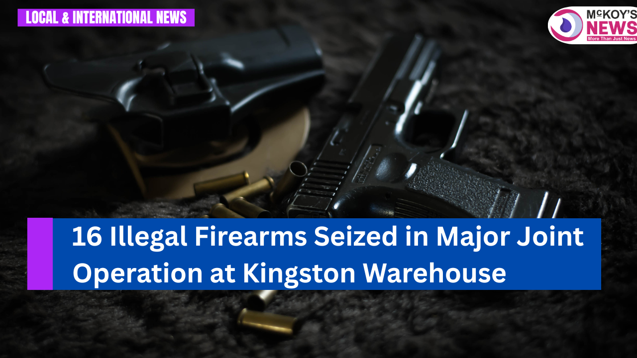 16 Illegal Firearms Seized in Major Joint Operation at Kingston ...