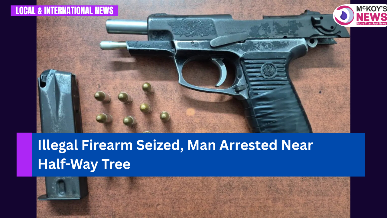 Illegal Firearm Seized, Man Arrested Near Half-Way Tree - McKoysNews