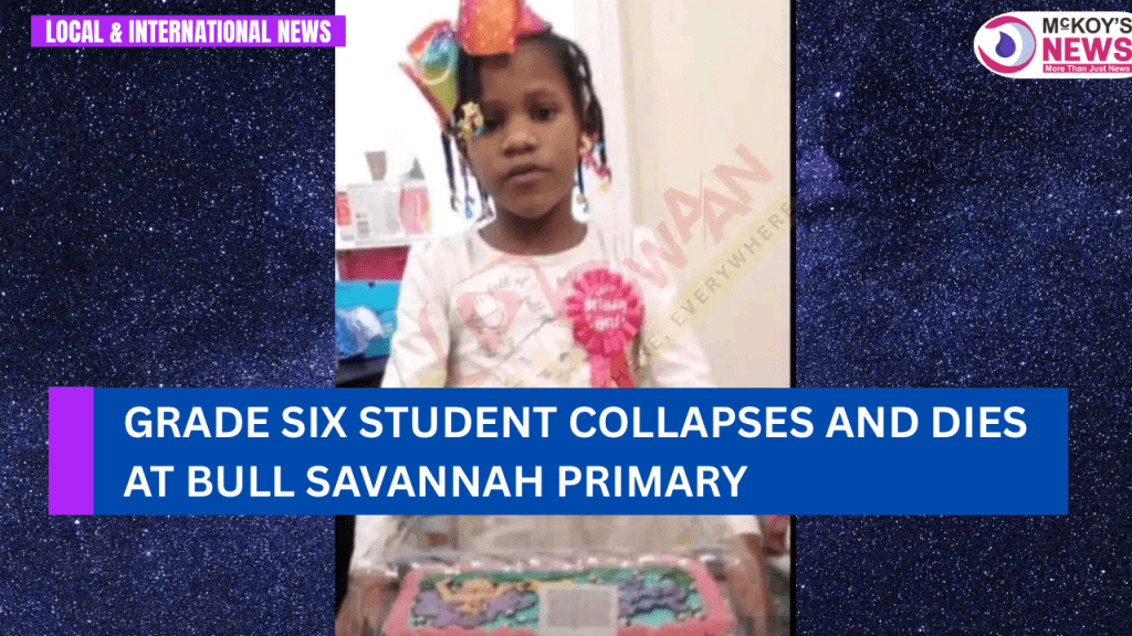 Grade Six Student Collapses and Dies at Bull Savannah Primary - McKoysNews