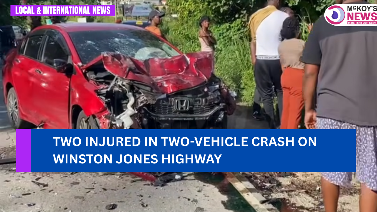 Two Injured in Two-Vehicle Crash on Winston Jones Highway - McKoysNews