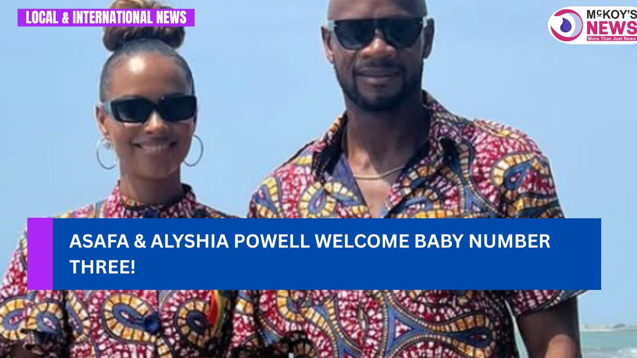Asafa & Alyshia Powell Welcome Baby Number Three! - McKoysNews