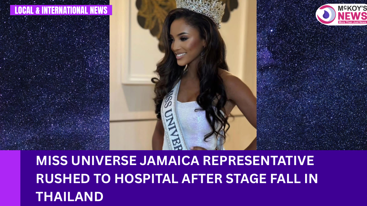 Miss Universe Jamaica Representative Rushed to Hospital After Stage ...