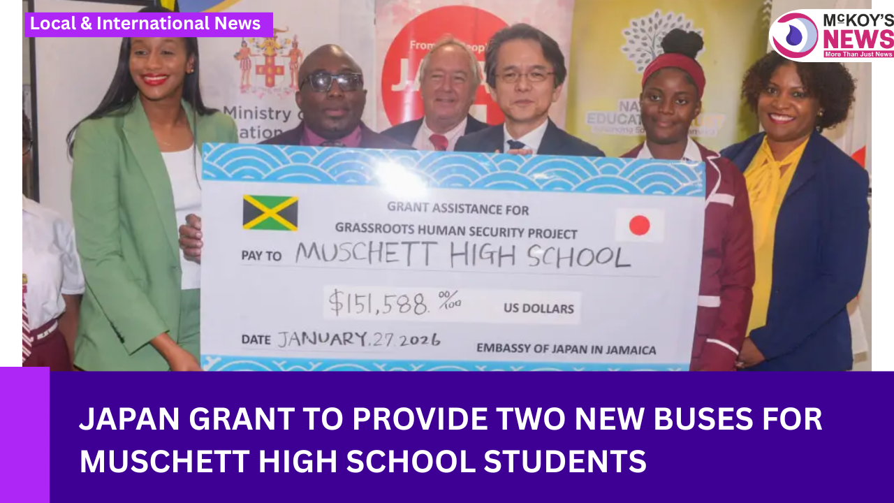 Japan Grant to Provide Two New Buses for Muschett High School Students ...
